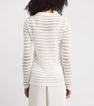 Fabiana Filippi Cotton-blend Striped Sweater