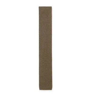 BOSS Silk Knitted Neck Tie - Green