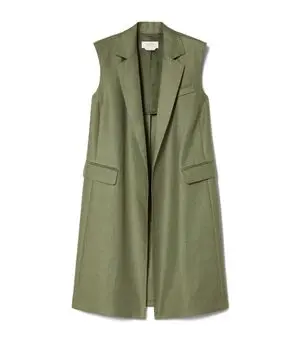 Marina Rinaldi Linen Twill Gilet