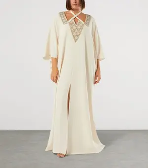 Marina Rinaldi Embellished Halterneck Maxi Dress