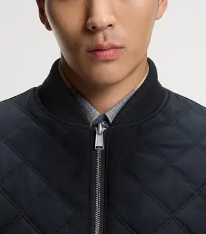 BOSS Water-repellent Quilted Jacket - Blue