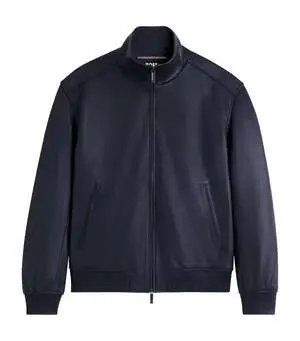 BOSS X Aston Martin Leather Jacket - Blue