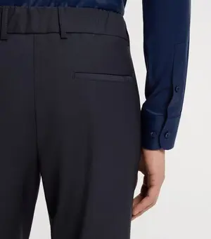 BOSS Wool-blend Slim Fit Trousers
