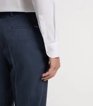 BOSS Stretch-wool Slim Trousers