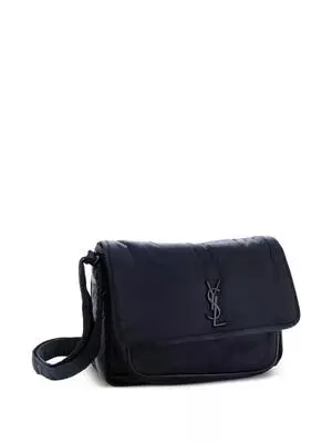 Saint Laurent Niki Messenger Bag Nylon Crossbody Bag - Black