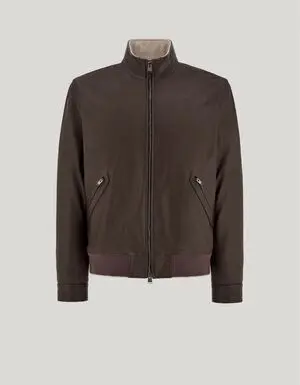 Canali Lambskin Nappa Leather Blouson - Brown