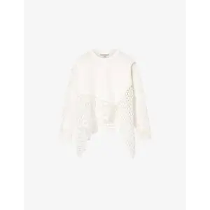 ALLSAINTS Malorie Panelled Cotton And Lace Top - White