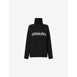 SISTERS & SEEKERS Logo-print Knitted Jumper