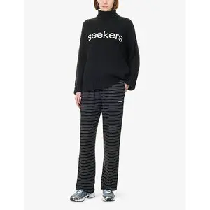 SISTERS & SEEKERS Logo-print Knitted Jumper