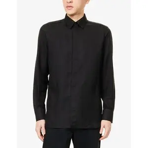 TOM FORD Classic-collar Fluid Woven Shirt - Black