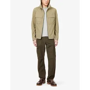 Belstaff Hooded Logo-patch Cotton-blend Jacket