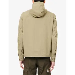 Belstaff Hooded Logo-patch Cotton-blend Jacket
