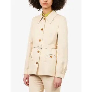 BLAZÉ MILANO Paint Belted Woven Jacket