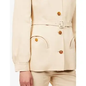 BLAZÉ MILANO Paint Belted Woven Jacket