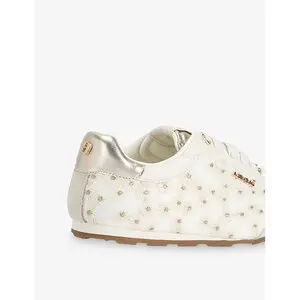 Carvela Tivoli Daisy Mesh And Suede Trainers
