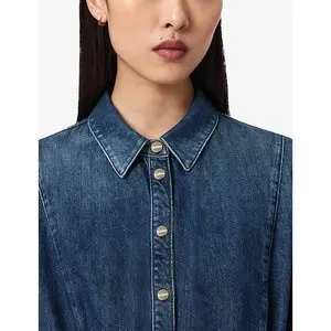 ALLSAINTS Arlo Button-down Denim Mini Dress