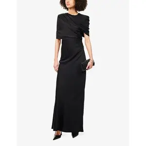 Stella McCartney Draped Cape Satin Gown