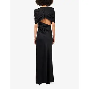 Stella McCartney Draped Cape Satin Gown