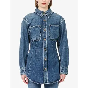 AGOLDE Wilma Mini Denim Shirt Dress - Form
