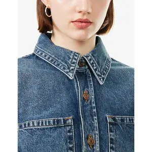 AGOLDE Wilma Mini Denim Shirt Dress - Form