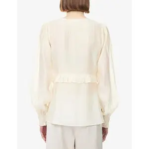 4TH & RECKLESS Hattie Ruffle-trim Woven Blouse