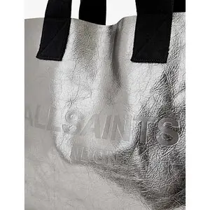 ALLSAINTS Izzy Metallic-leather Tote Bag