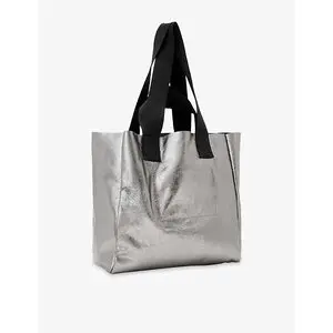 ALLSAINTS Izzy Metallic-leather Tote Bag
