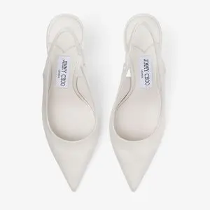 JIMMY CHOO Love 85 Satin Slingbacks - Neutral