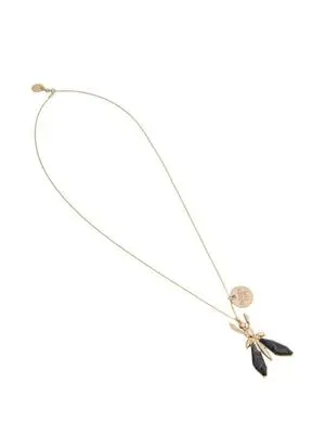 Patrizia Pepe Embellished Pendant Necklace - Gold