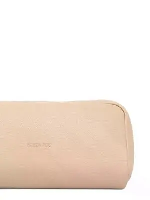 Patrizia Pepe Buckle Makeup Bag - Neutrals