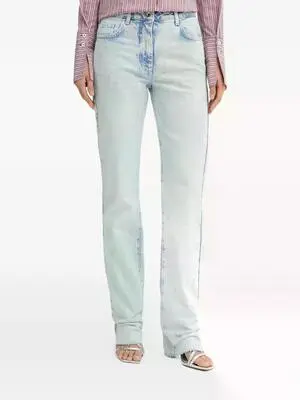 Patrizia Pepe Frayed-hem Jeans
