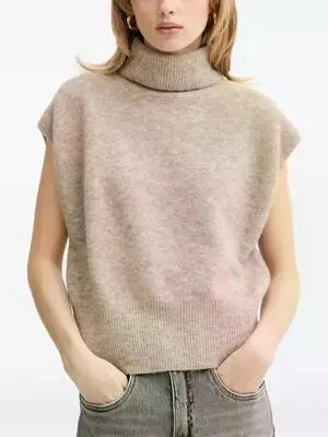 GESTUZ Knitted Roll-neck Vest