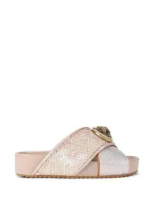 Kurt Geiger Sequin-embellished Criss-cross Sandals