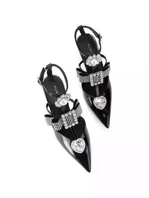 Kurt Geiger Bow Point Gladiator Embellished Pumps - Black