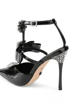 Kurt Geiger Bow Point Gladiator Embellished Pumps - Black