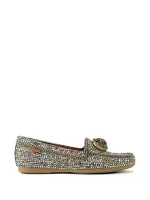 Kurt Geiger Chelsea Embellished Loafers - Neutrals