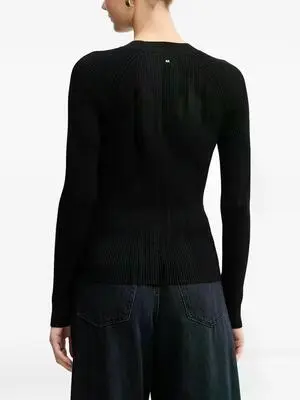 Armani Exchange Ribbed Round-neck Top