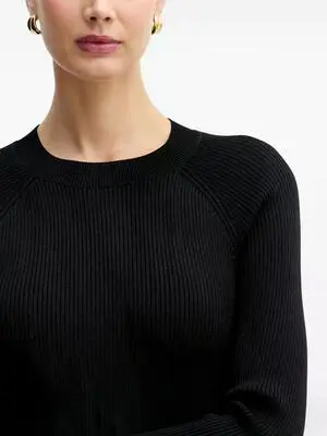 Armani Exchange Ribbed Round-neck Top