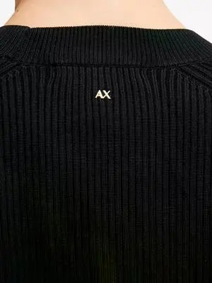 Armani Exchange Ribbed Round-neck Top