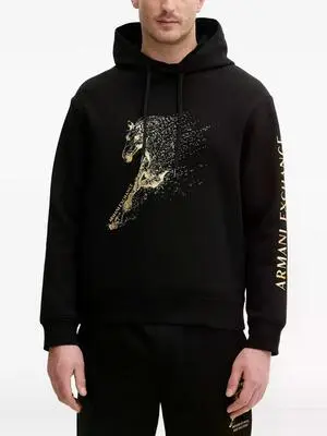 Armani Exchange Graphic Hoodie - Black