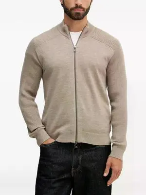Armani Exchange Ribbed Zip Cardigan