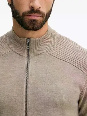 Armani Exchange Ribbed Zip Cardigan