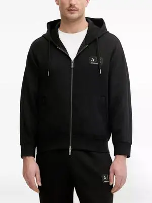 Armani Exchange Zip Hoodie - Black