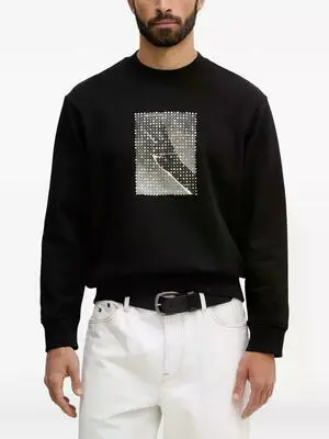 Armani Exchange Graphic-print Sweatshirt - Black