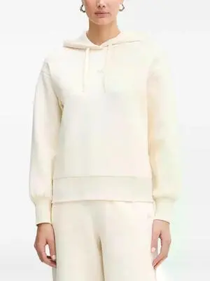 Armani Exchange Logo-plaque Hoodie - Neutrals