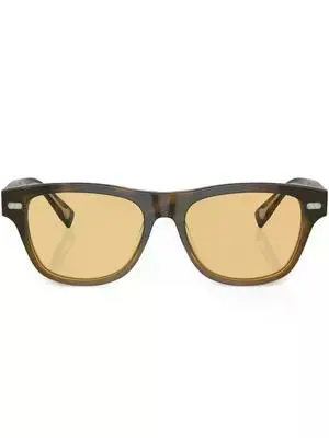 Brunello Cucinelli Rectangle Sunglasses - Green