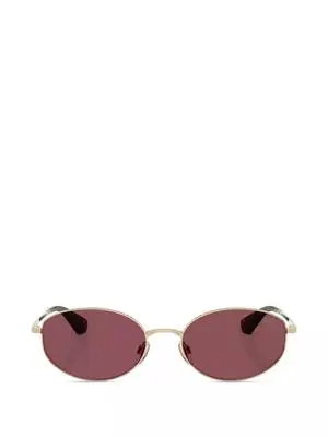 Burberry Oval-frame Sunglasses - Gold