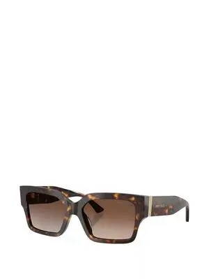 JIMMY CHOO Rectangular-frame Sunglasses