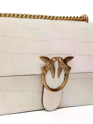 Pinko Crocodile-effect Birds Cross Body Bag