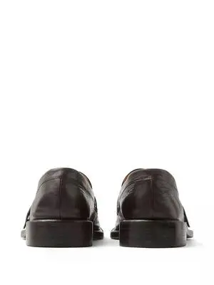 Versace Primo Leather Loafers